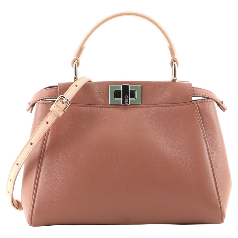 Fendi Peekaboo Bag Leather Mini For Sale At 1stdibs