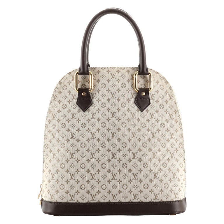 Louis Vuitton Alma Handbag Mini Lin Haut For Sale at 1stDibs