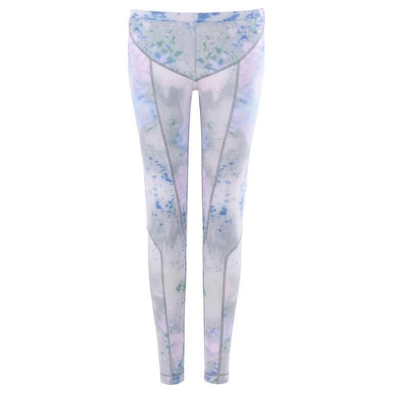 ALEXANDER McQUEEN 2012 McQ Blue Green Pink Pastel Abstract Print ...