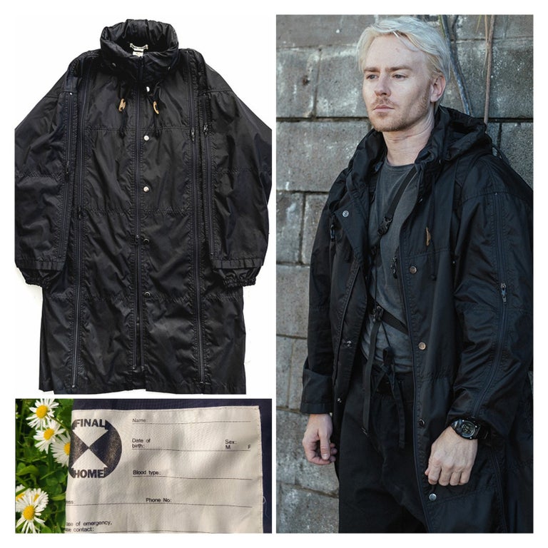 Final Home Survival HOME1 Zipper Tactical Vintage 1993 Long Coat Jacket ...