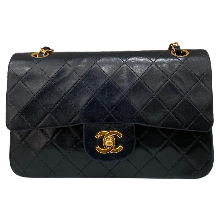 90' Chanel 2.55 Vintage Black Shoulder Bag For Sale at 1stDibs