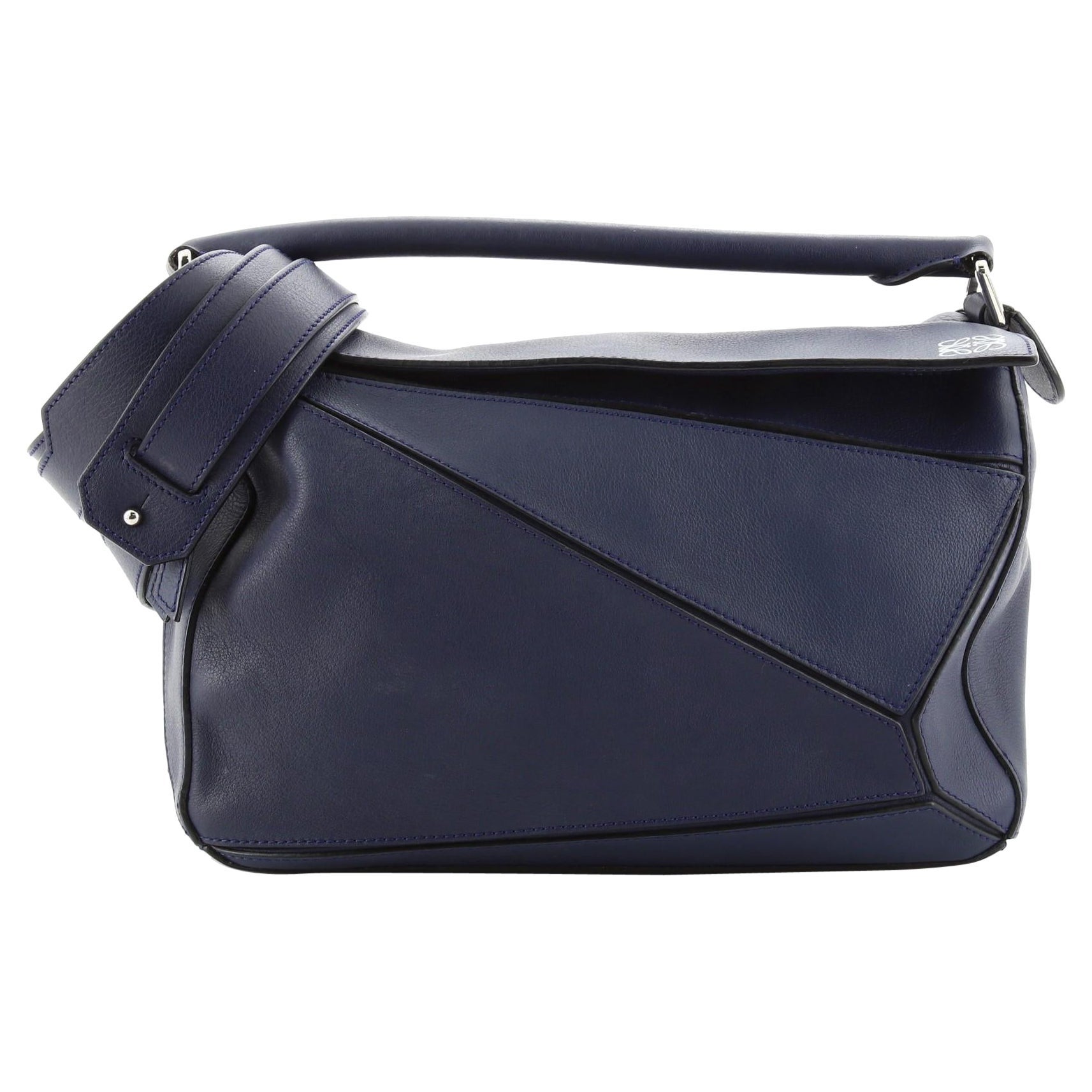 Loewe Puzzle Bag Blue - For Sale on 1stDibs | blue loewe puzzle bag ...