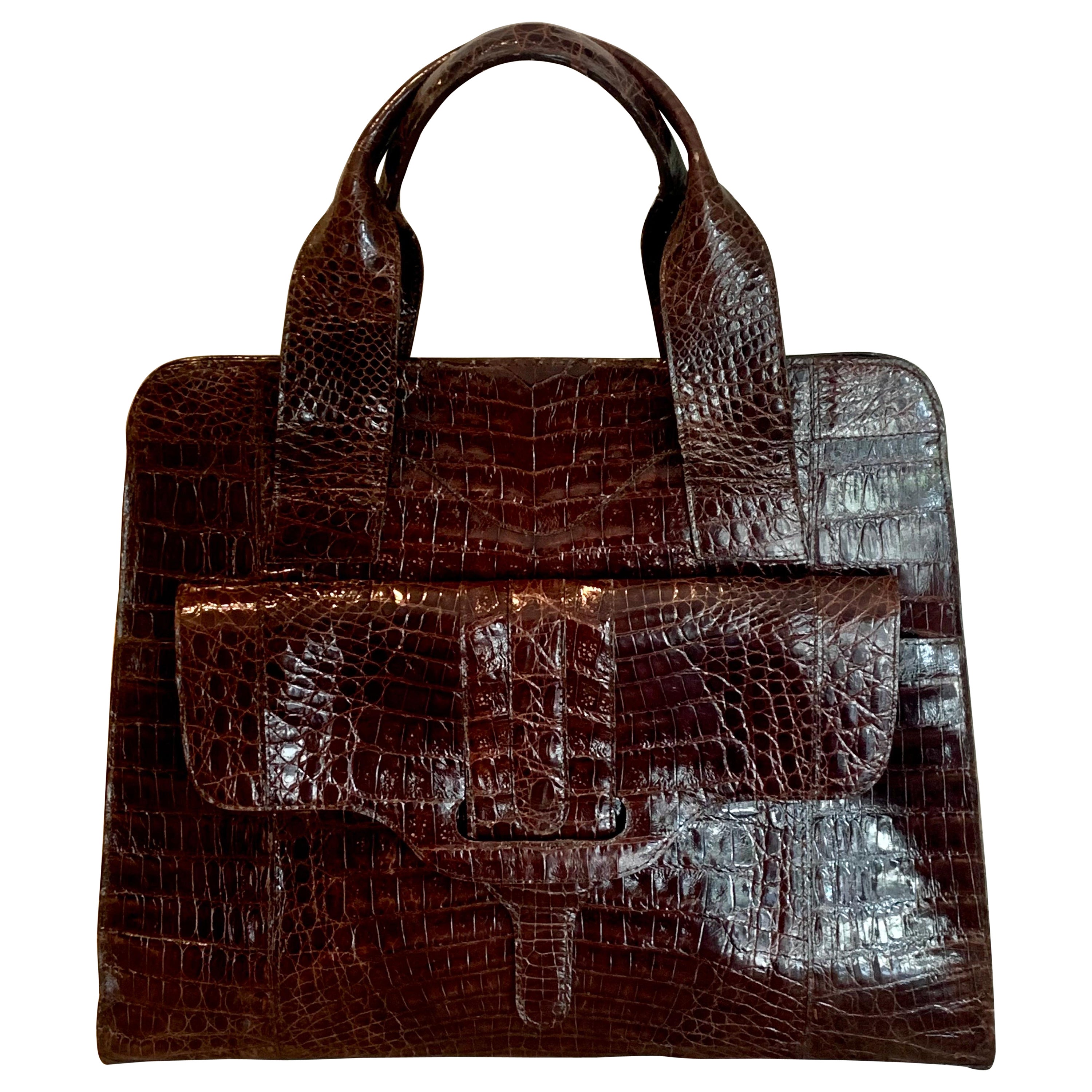 Dana Italian Woven Leather Day Bag at 1stDibs