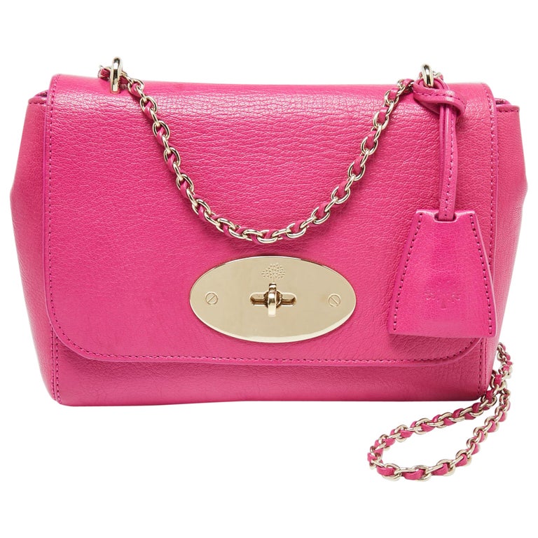 Mulberry Fuchsia Leather Small Lily Shoulder Bag at 1stDibs