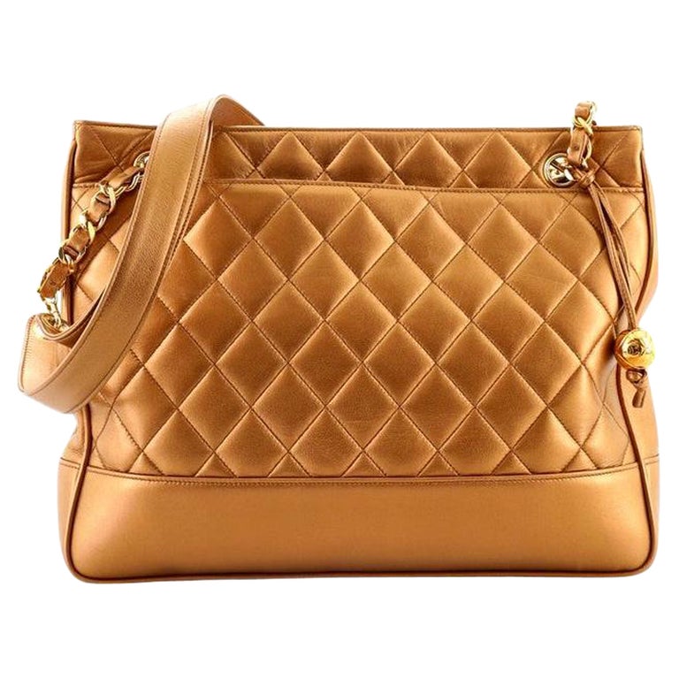 Chanel Vintage Slit Pocket Shoulder Bag Quilted Lambskin Medium at 1stDibs