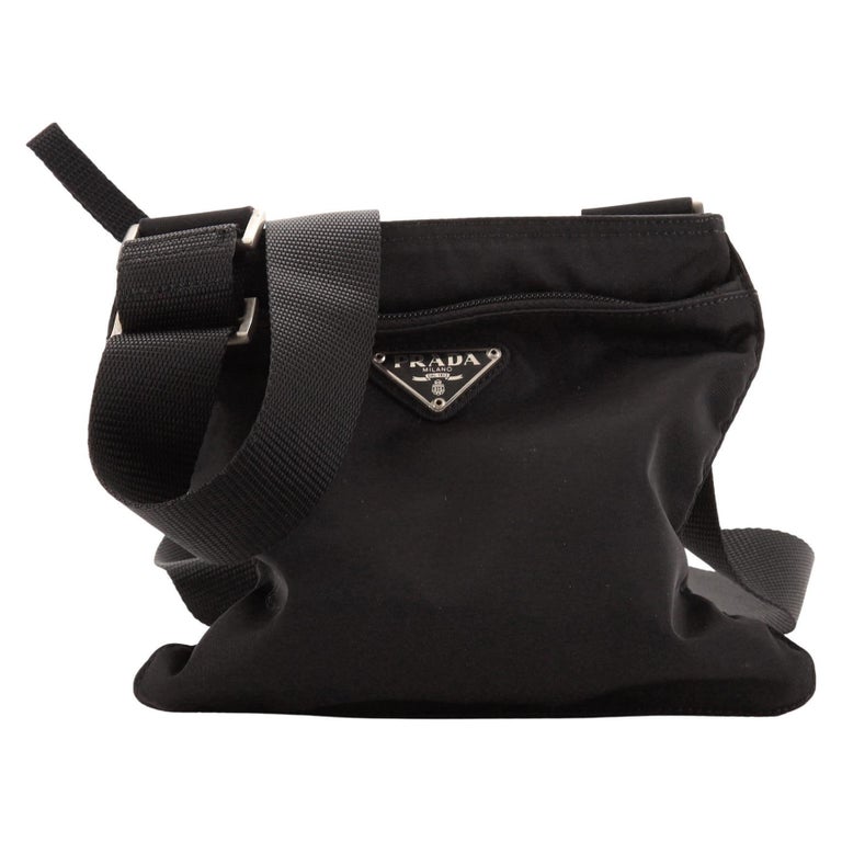 Prada Front Pocket Messenger Bag Tessuto Small at 1stDibs