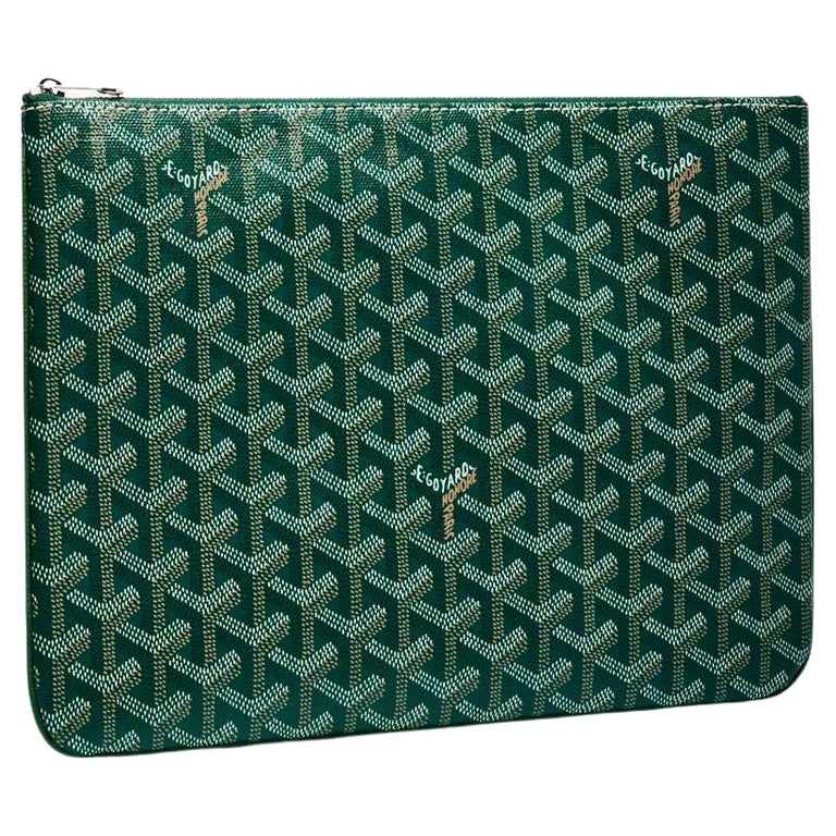 Goyard Green Sénat MM pouch For Sale at 1stDibs
