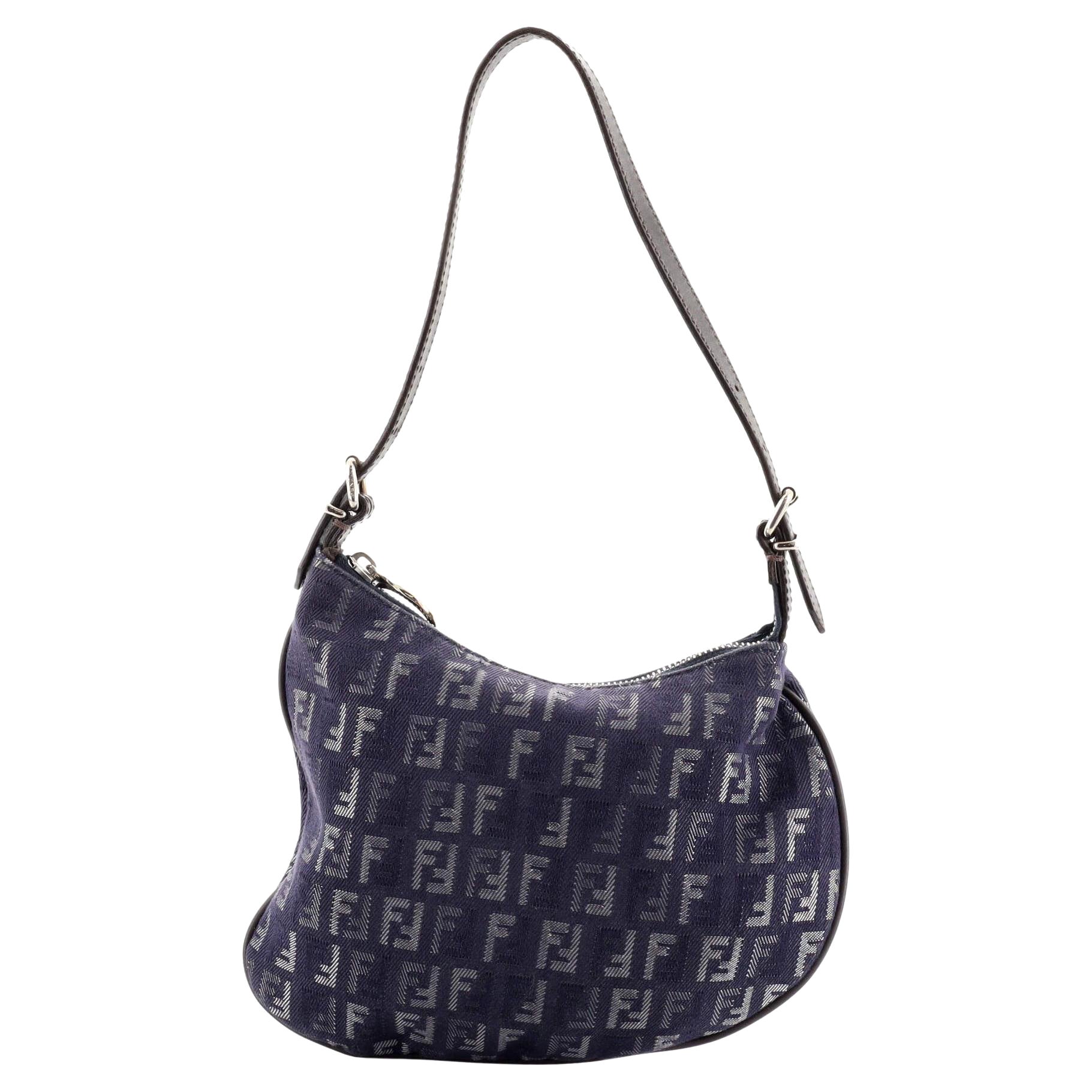 Fendi Oyster Bag Zucchino Canvas Small at 1stDibs