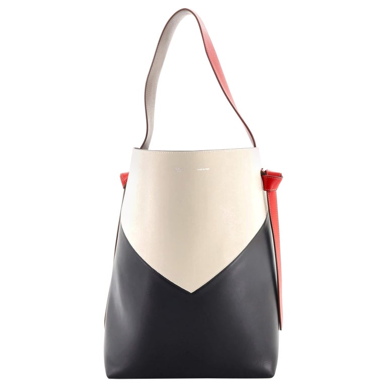 Celine Twisted Cabas Tote Calfskin Small For Sale at 1stDibs