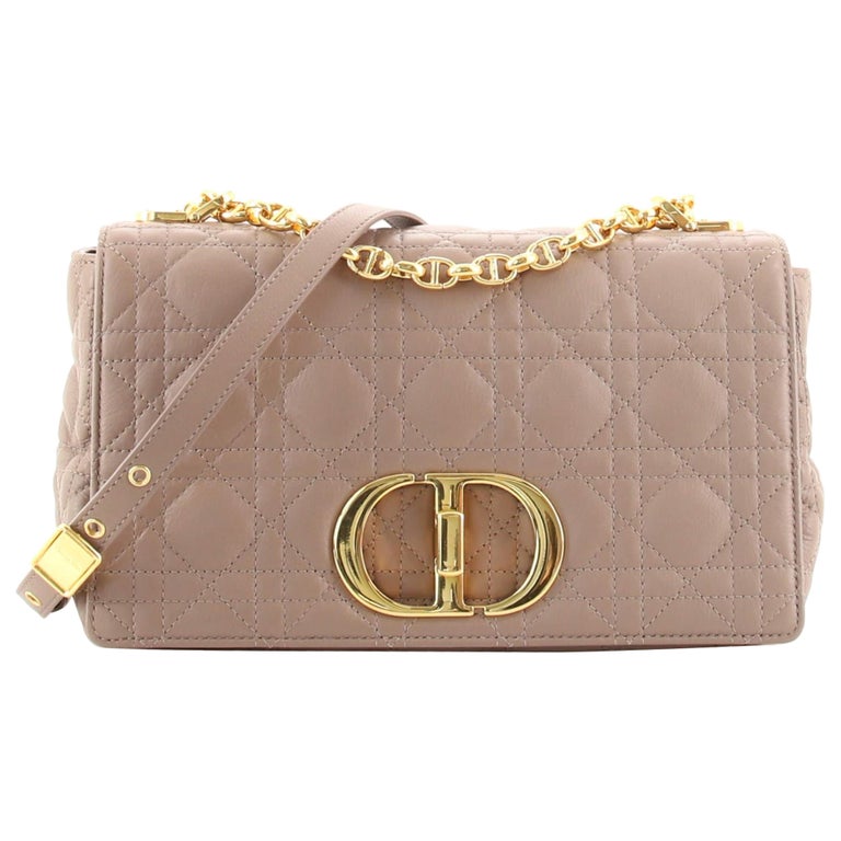Christian Dior Caro Bag Cannage Quilt Calfskin Medium at 1stDibs