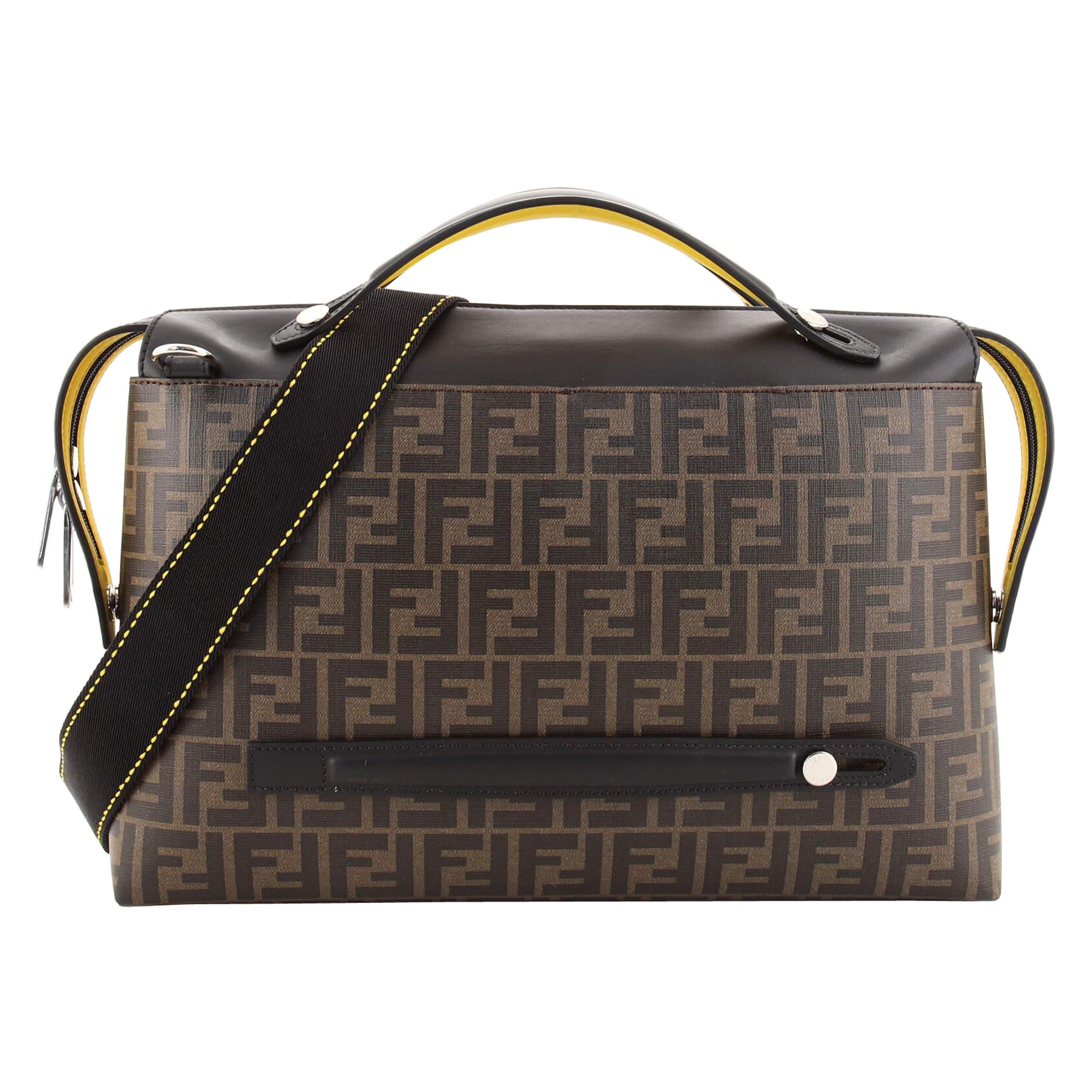 Fendi By The Way Laptop Briefcase Zucca Coated Canvas at 1stDibs