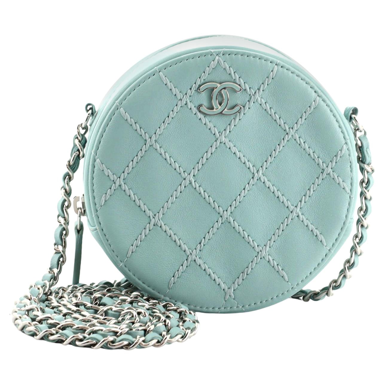Chanel Ultimate Stitch Round Clutch with Chain Quilted Leather Mini at ...