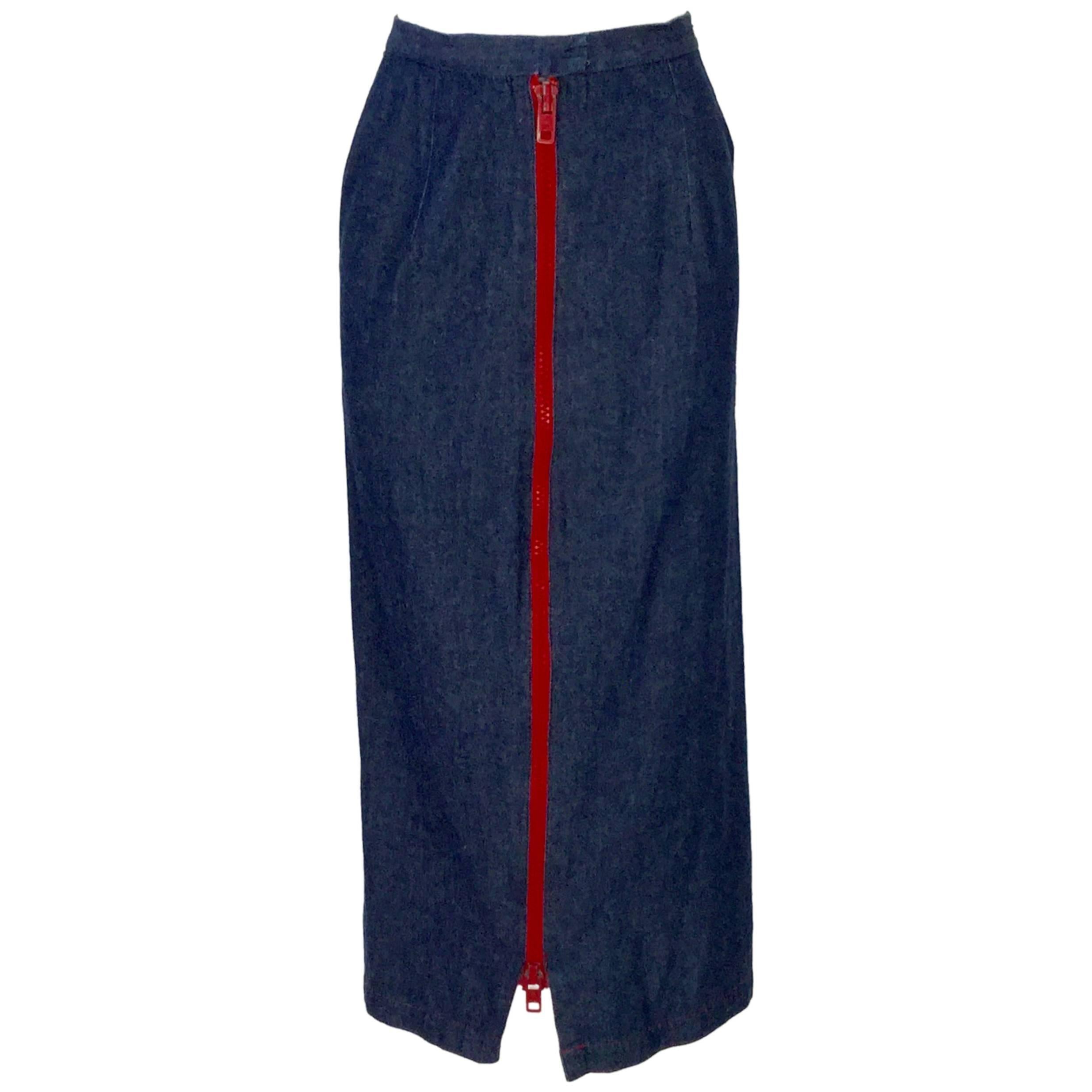 Chez Ninon Couture Long checkered Garden party silk skirt at 1stDibs ...