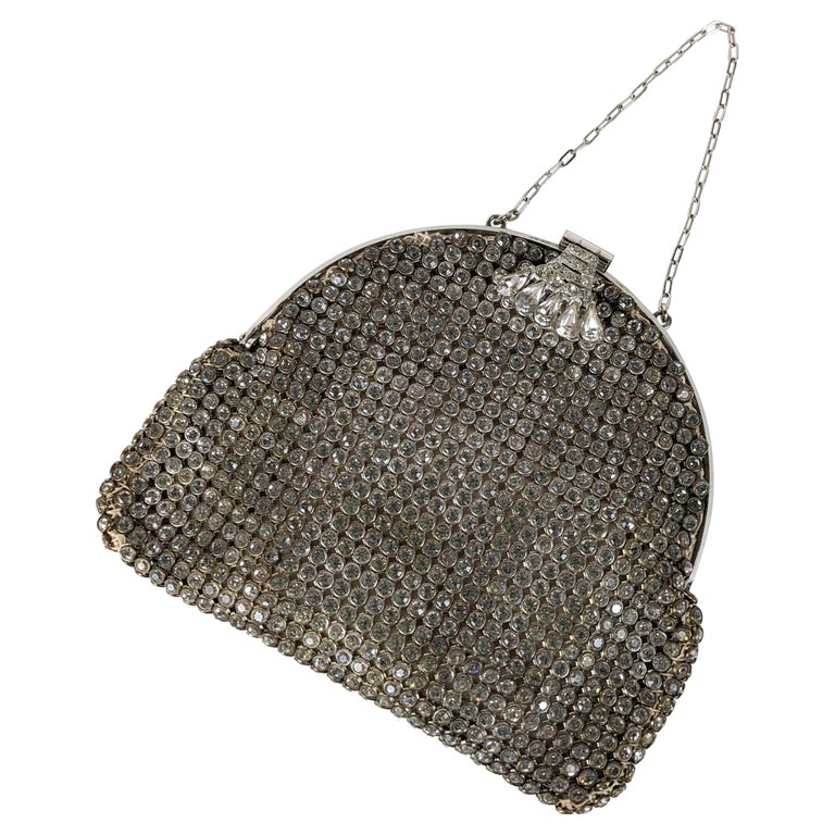 Art Deco Pave Rhinestone Bag For Sale at 1stDibs
