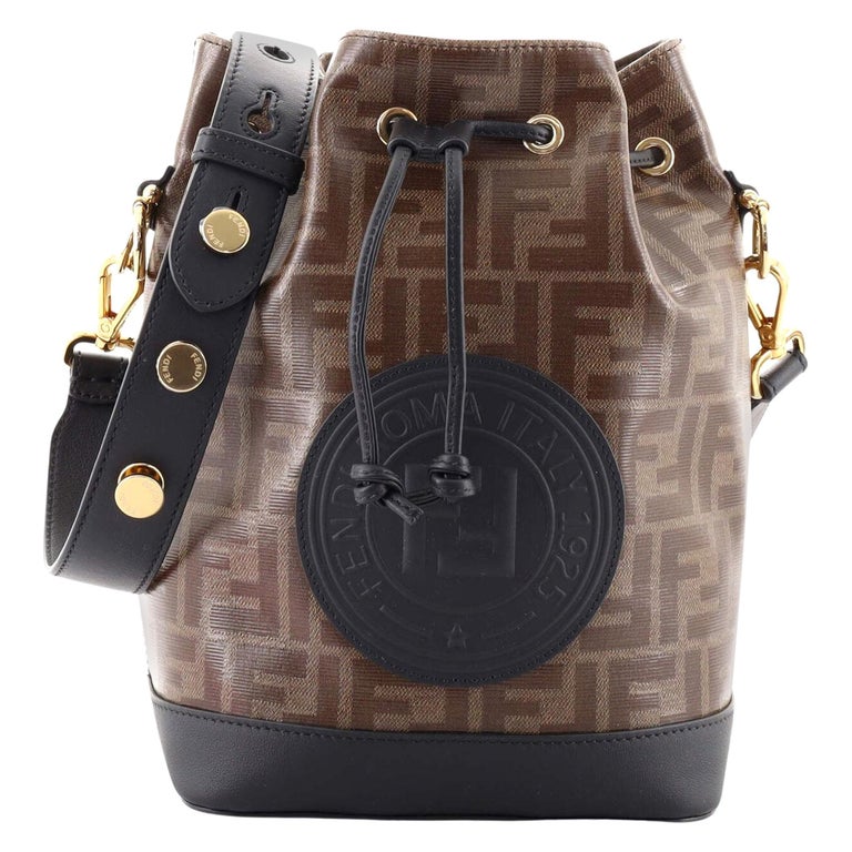 Fendi Mon Tresor Bucket Bag Zucca Coated Canvas Small at 1stDibs