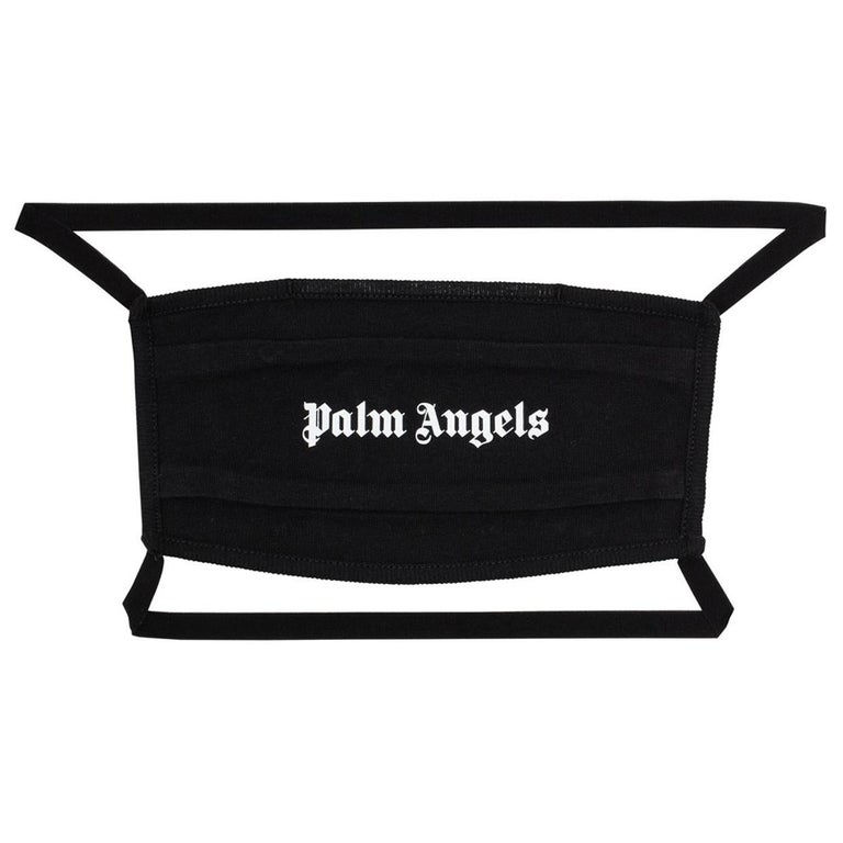 Palm Angels Black Logo Face Mask Brand New For Sale at 1stDibs