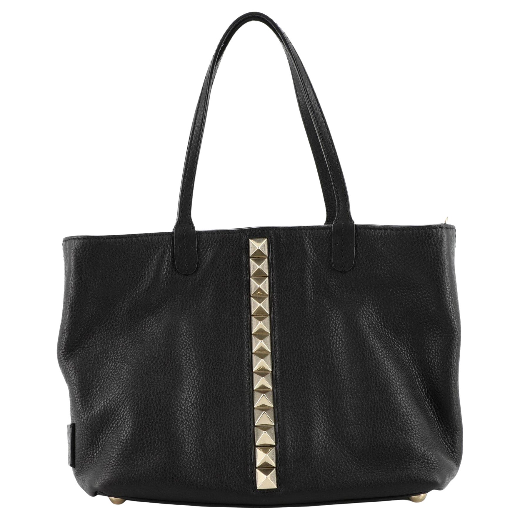 Valentino Garavani Rockstud Tote Pebbled Leather Small For Sale at 1stDibs