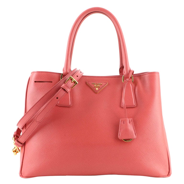 Prada Lux Open Tote Saffiano Leather Medium For Sale at 1stDibs