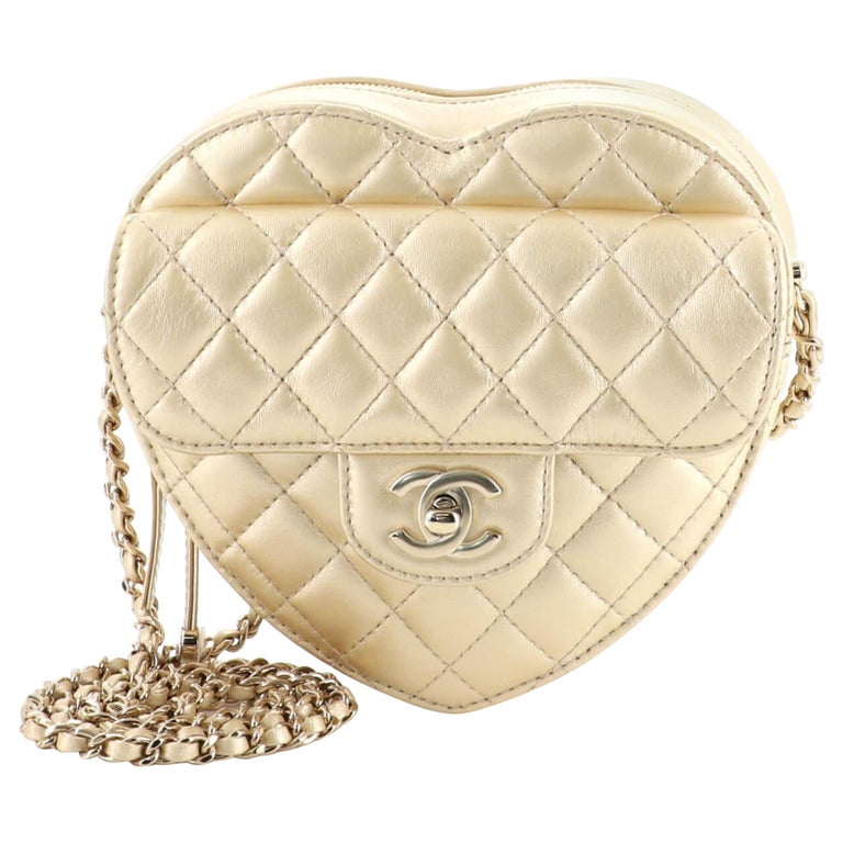 Chanel CC in Love Heart Bag Quilted Lambskin at 1stDibs