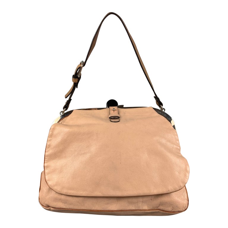 MARNI Taupe Leather Side Flaps Shoulder Bag For Sale at 1stDibs