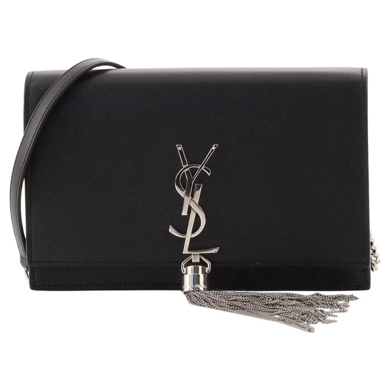 Saint Laurent Classic Monogram Tassel Chain Wallet Leather For Sale at ...