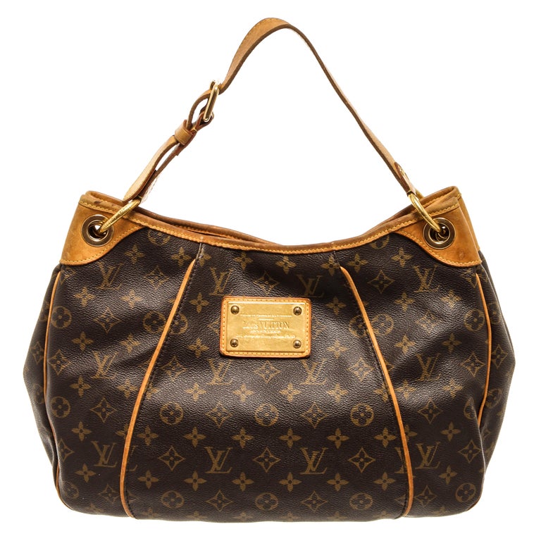 Louis Vuitton Brown Monogram Canvas Galliera PM Hobo Bag For Sale at ...