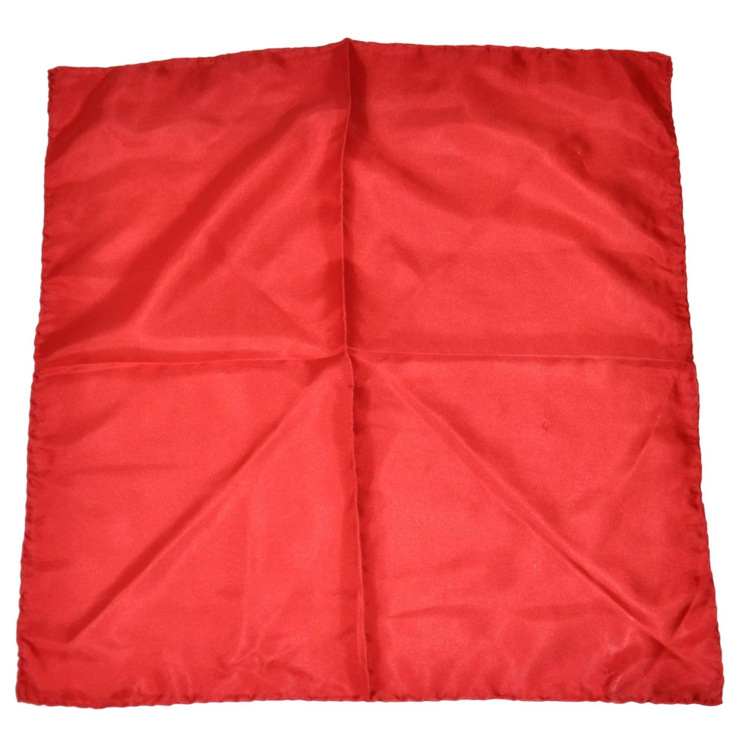 Ashear Blood Red Silk Handkerchief For Sale at 1stdibs