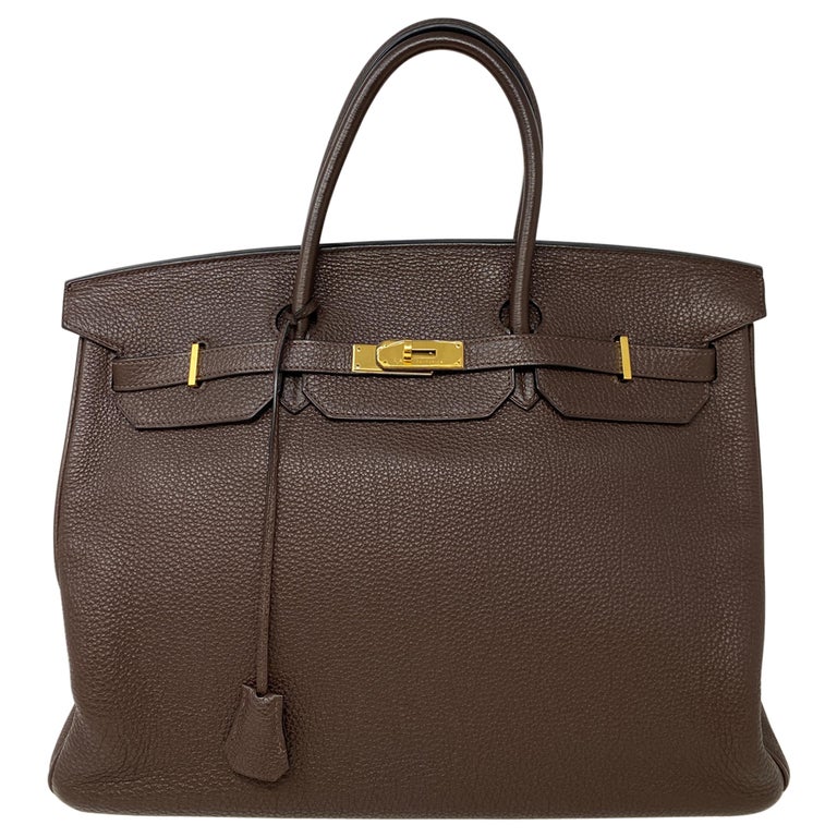 Hermes Birkin Chocolate 40 Bag For Sale at 1stDibs