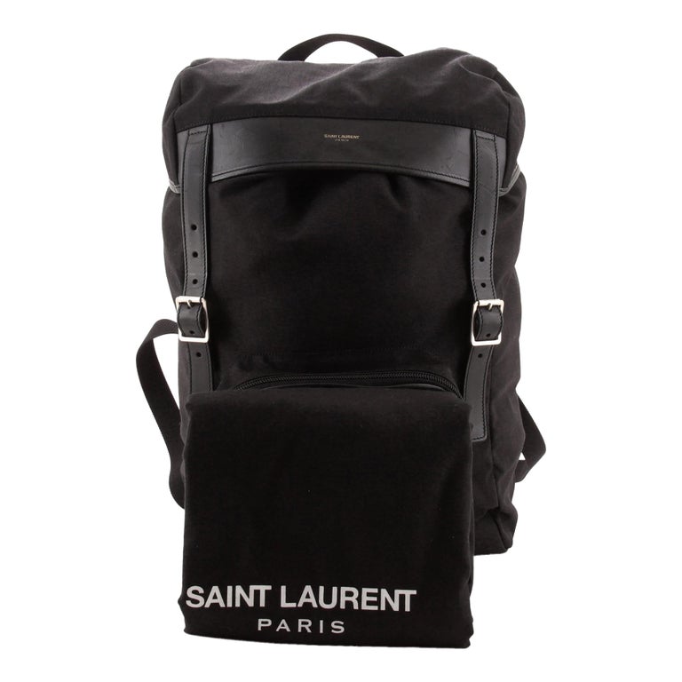 Saint Laurent YSL Hunting Backpack Canvas at 1stDibs