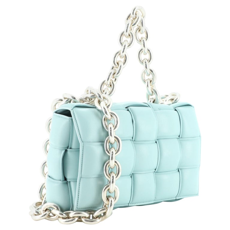 Bottega Veneta Cassette Chain Crossbody Bag Padded Maxi Intrecciato ...