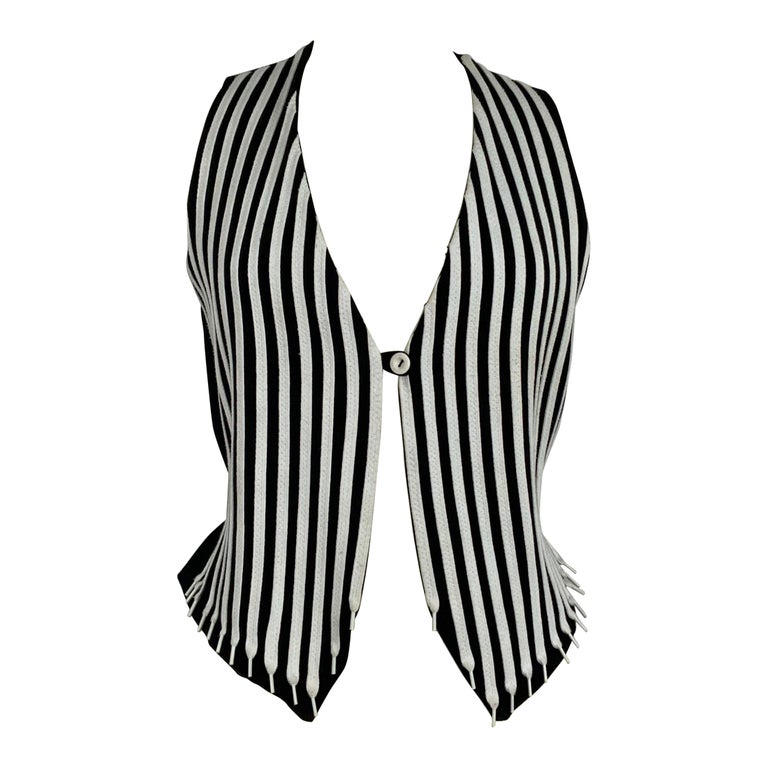 Cheap and Chic by Moschino vintage strings Vest For Sale at 1stDibs