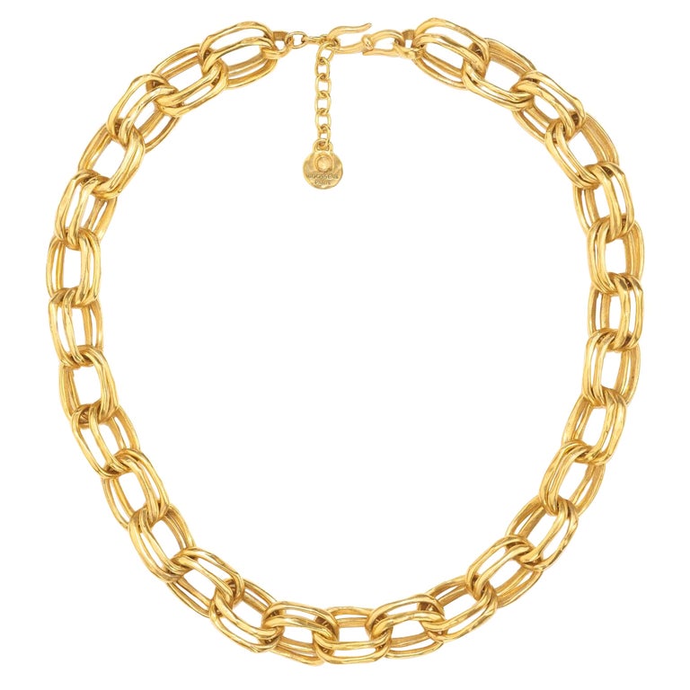 Goossens Paris Double Chain Necklace For Sale at 1stDibs