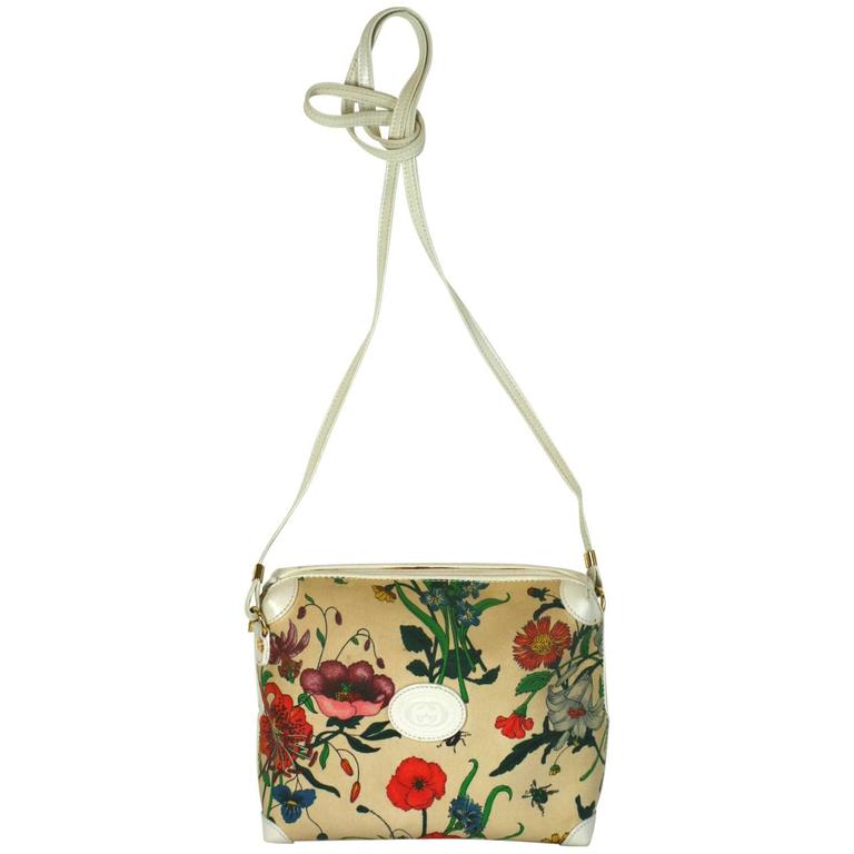 Gucci Floral Print Mini Shoulder Bag at 1stDibs | gucci florals