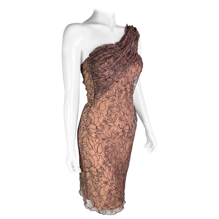 SS 2006 Dior by John Galliano Lace Mini Dress For Sale at 1stDibs
