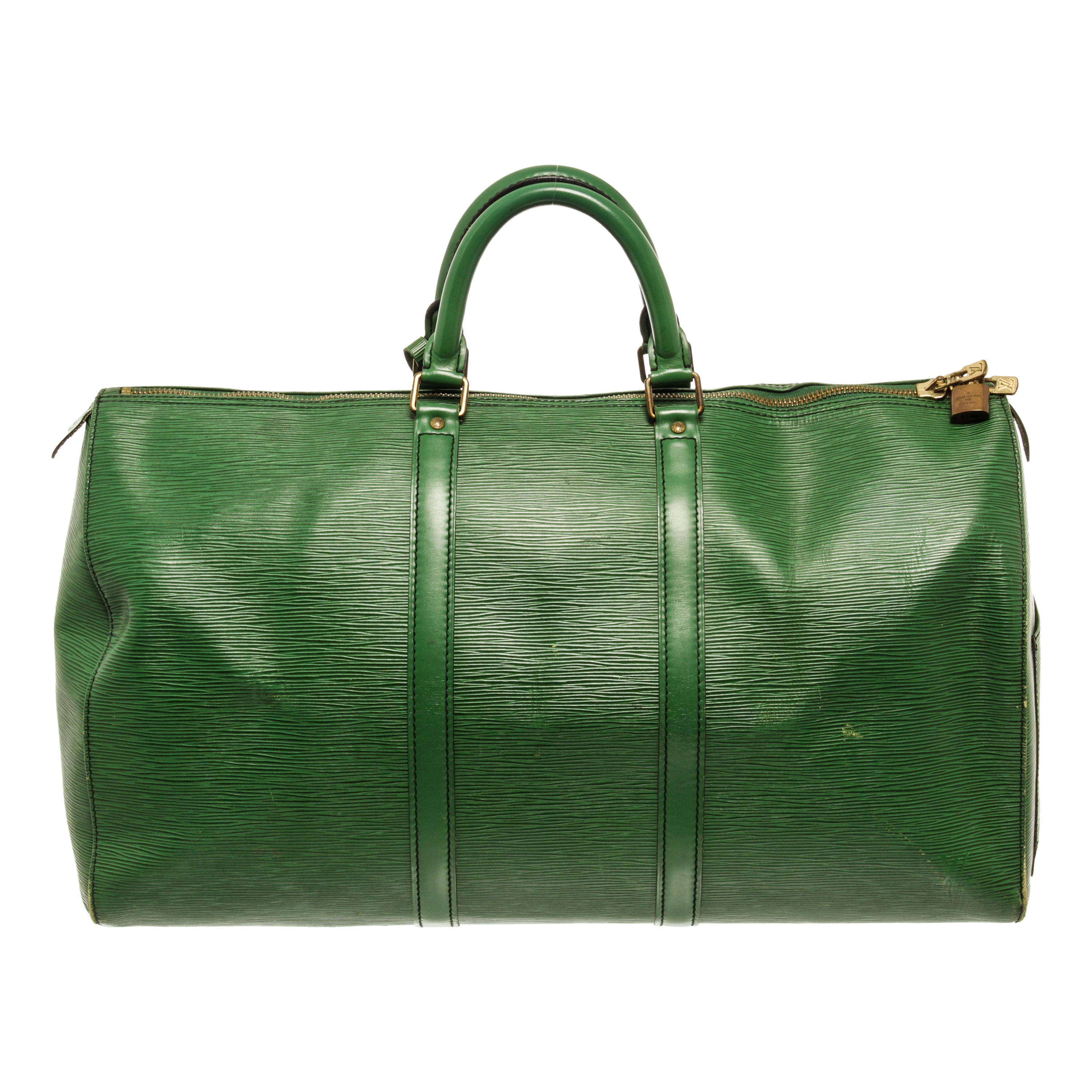 Louis Vuitton Green Epi Leather Keepall 50 at 1stDibs