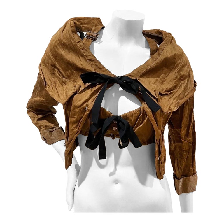 Prada Bronze Bra and Jacket Two-Piece Set SS 2009 For Sale at 1stDibs