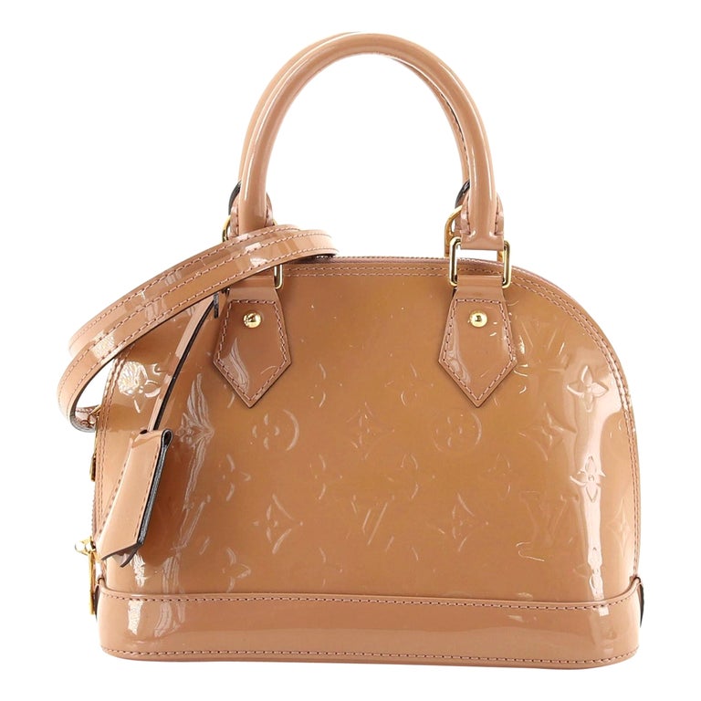 Louis Vuitton Alma Handbag Monogram Vernis BB For Sale at 1stDibs