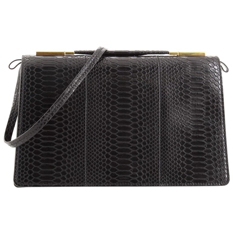 Stella McCartney Flo Handbag Faux Python Medium For Sale at 1stDibs