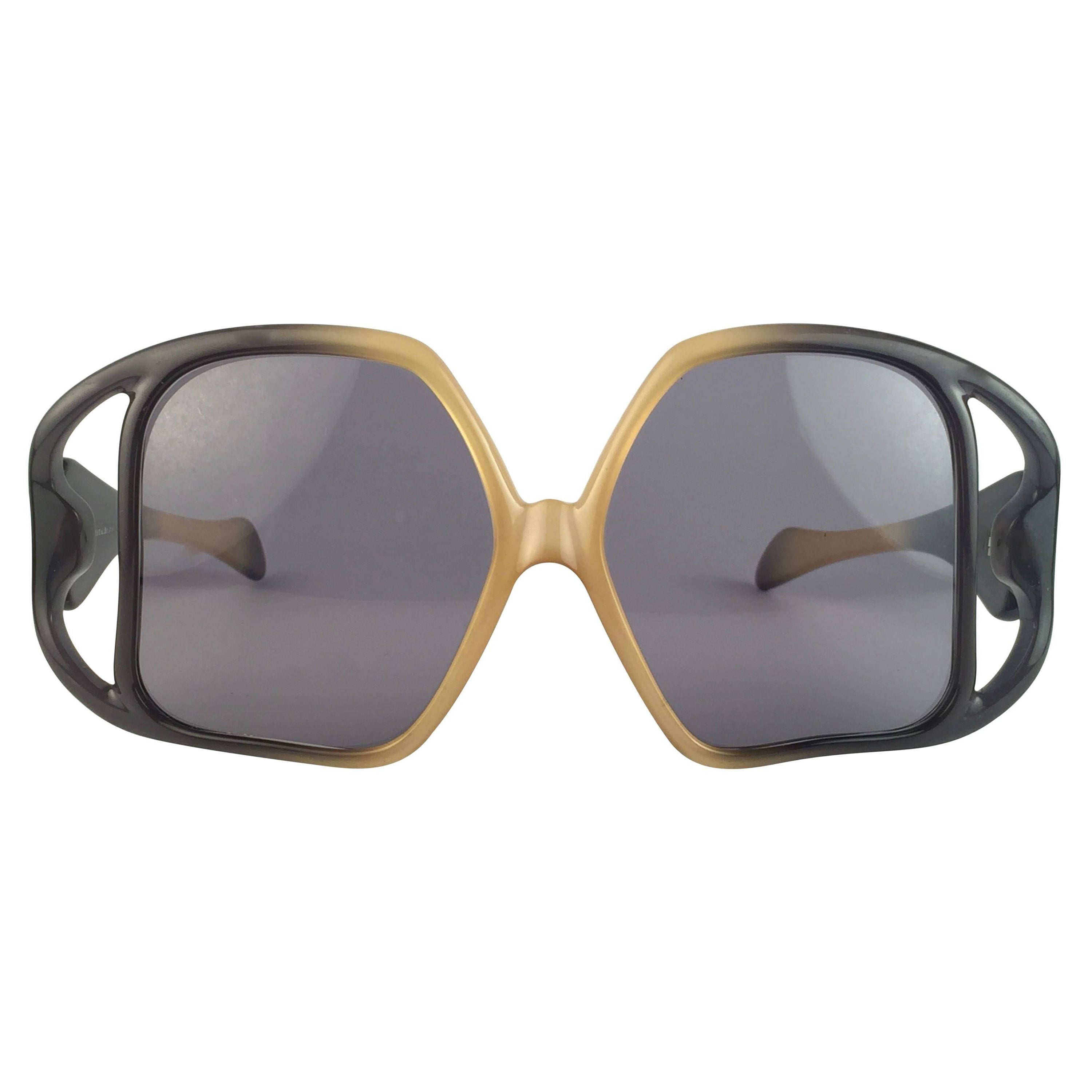 Vintage Christian D02 Avant Garde Two Tone Optyl Audrey Hepburn 1975 ...