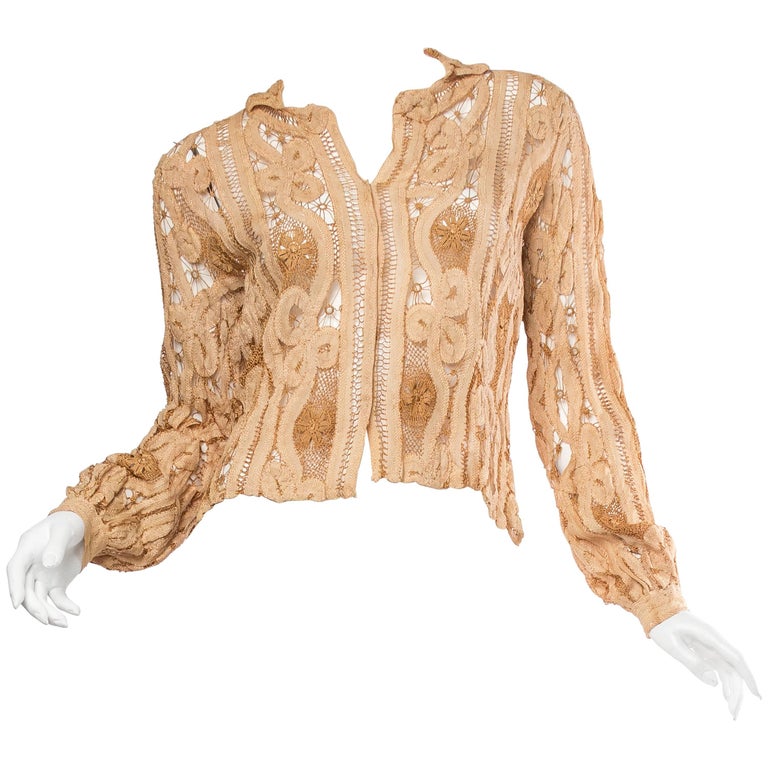 Antique Handmade Lace Blouse at 1stDibs