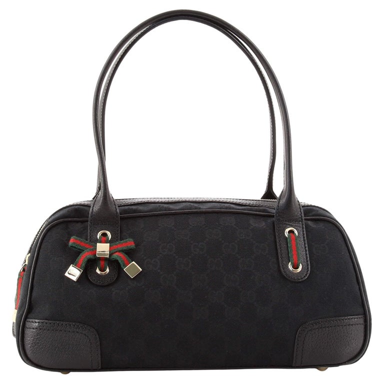 Gucci Princy Boston Bag GG Canvas Small at 1stDibs