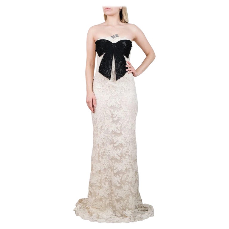 Vintage Valentino Bow Embellished Lace Dress as seen at 2007 Oscars For ...