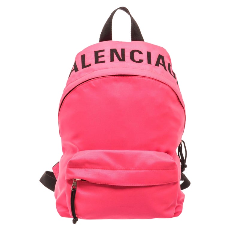 Balenciaga Pink Canvas Mini Backpack For Sale at 1stDibs