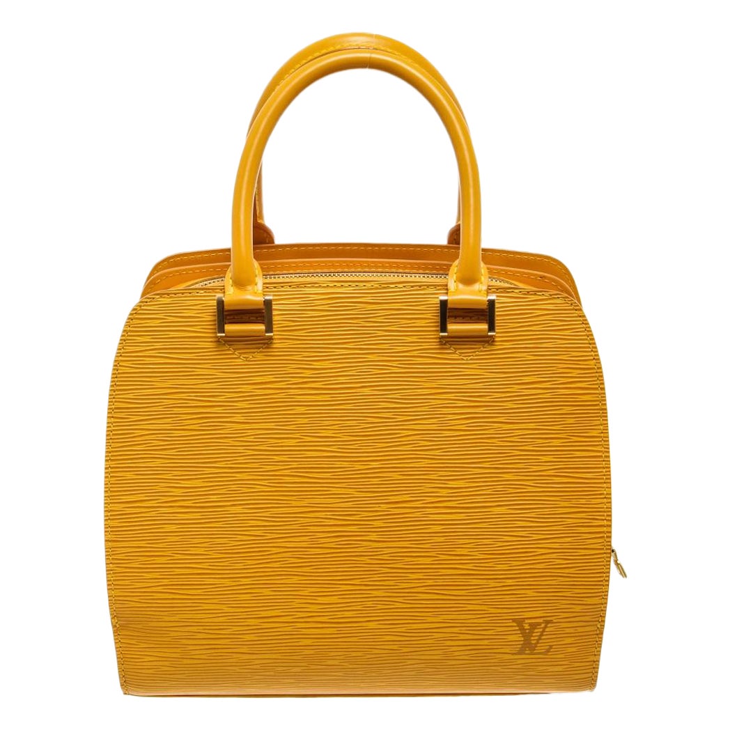 Louis Vuitton Yellow Epi Sablon Satchel Bag For Sale at 1stDibs