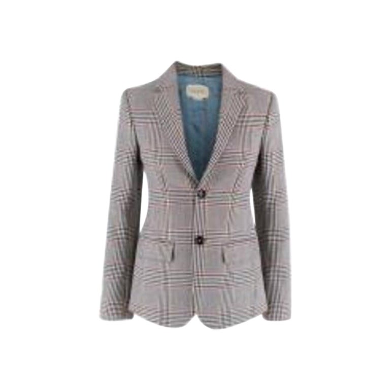 prince of wales check blazer For Sale at 1stDibs
