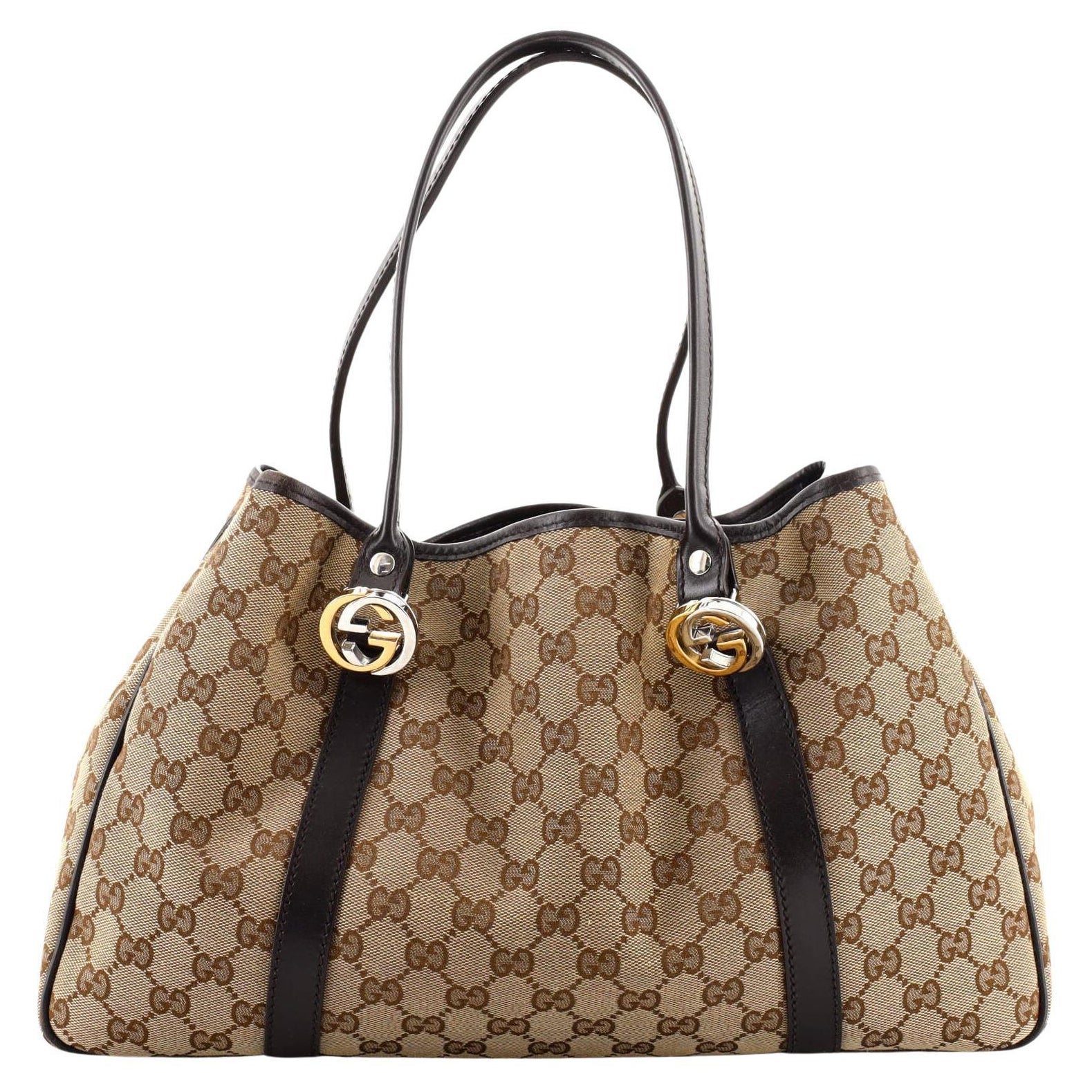 Gucci Twins Tote GG Canvas Medium For Sale at 1stDibs