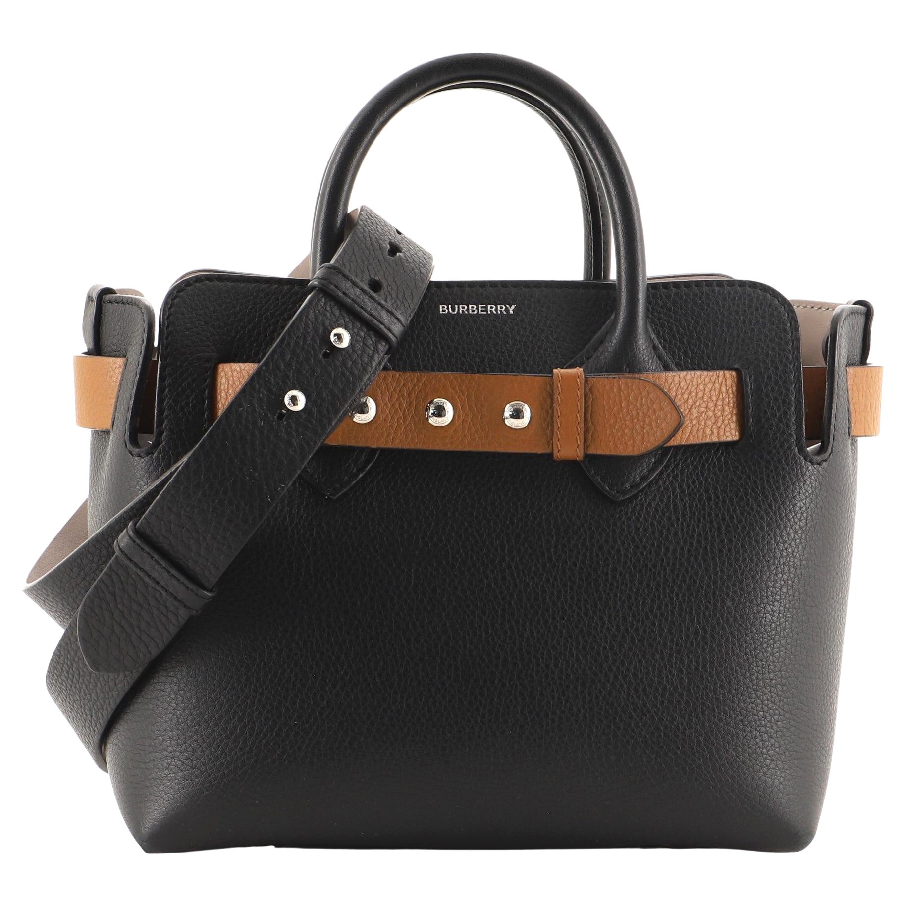 Burberry Belt Tote Leather Mini at 1stDibs