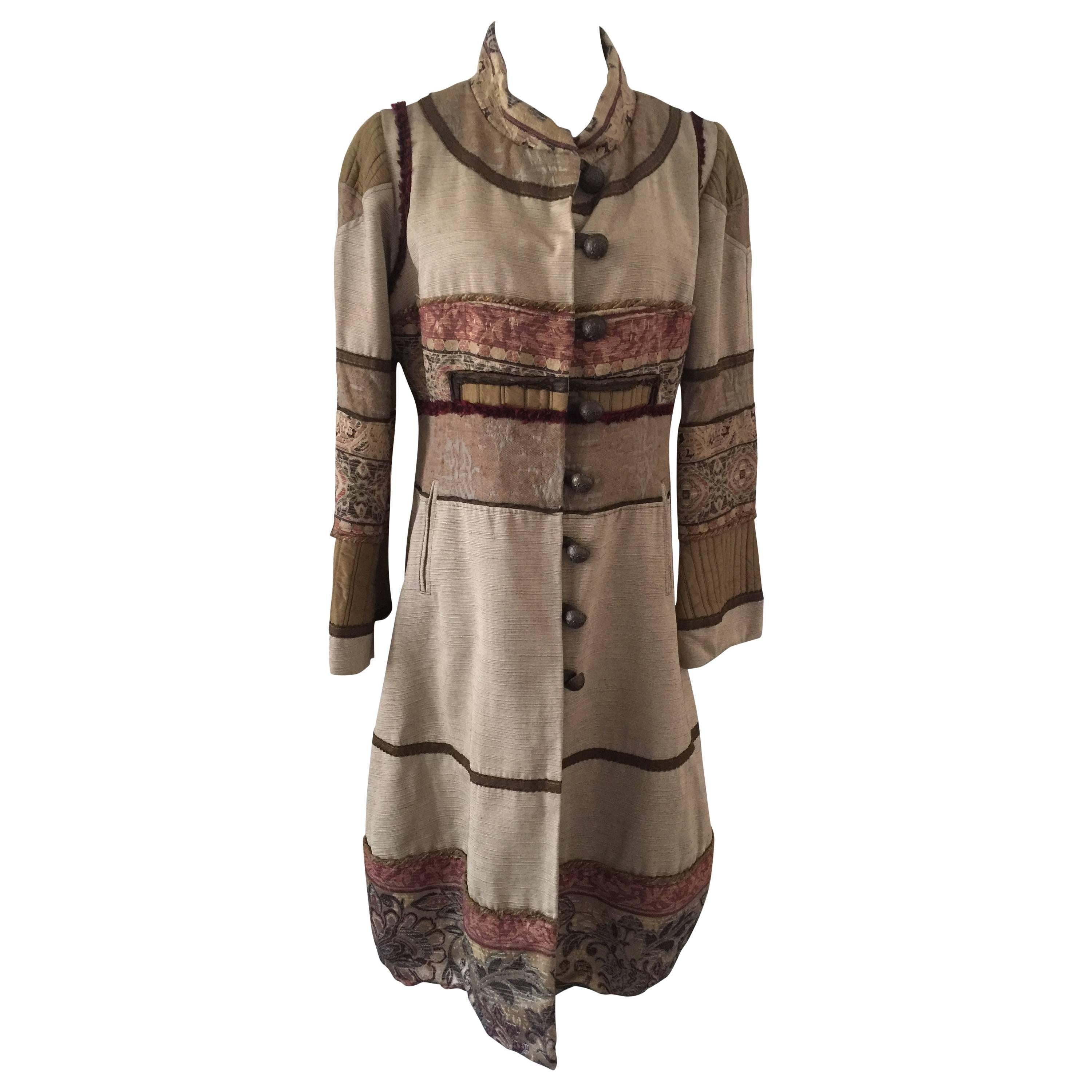 Long Gary Graham Embellished Coat Sz.12 at 1stDibs | gary graham coat