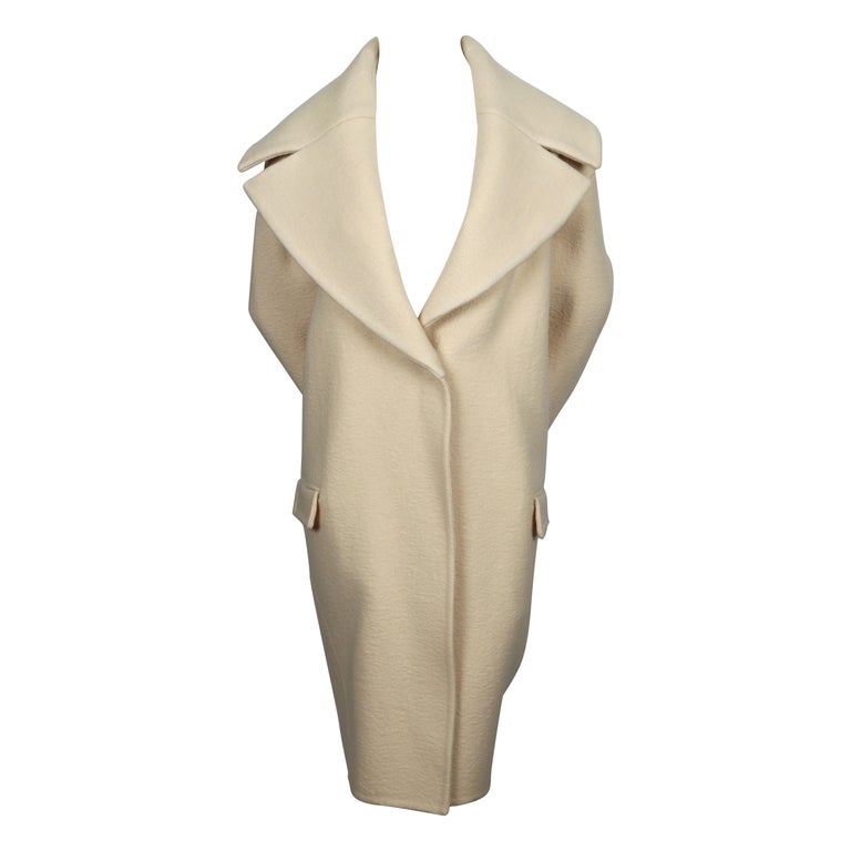 new CELINE by PHOEBE PHILO buttercream cashmere RUNWAY coat - 2013 For ...