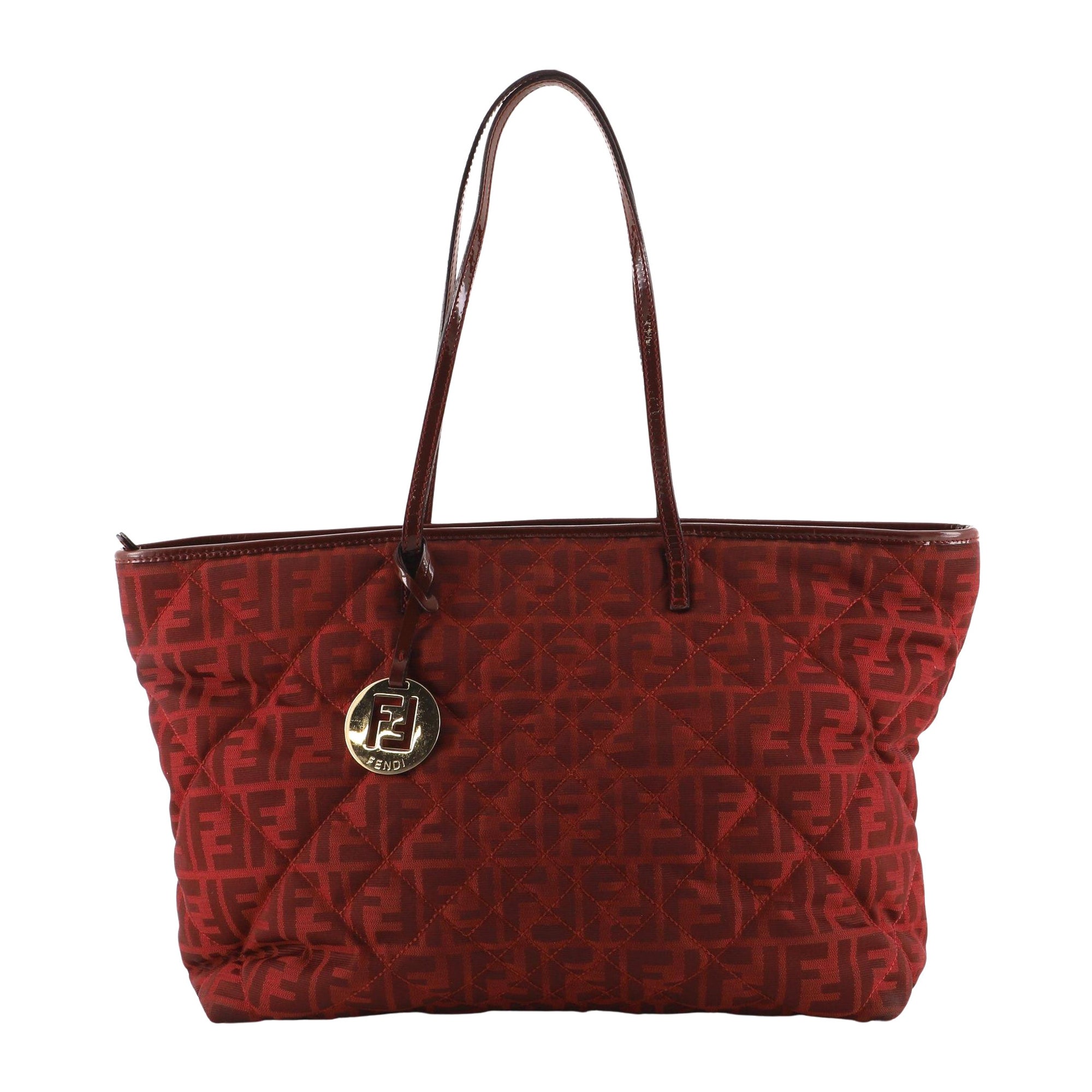 Fendi Roll Tote Quilted Zucca Canvas Large at 1stDibs | fendi large ...